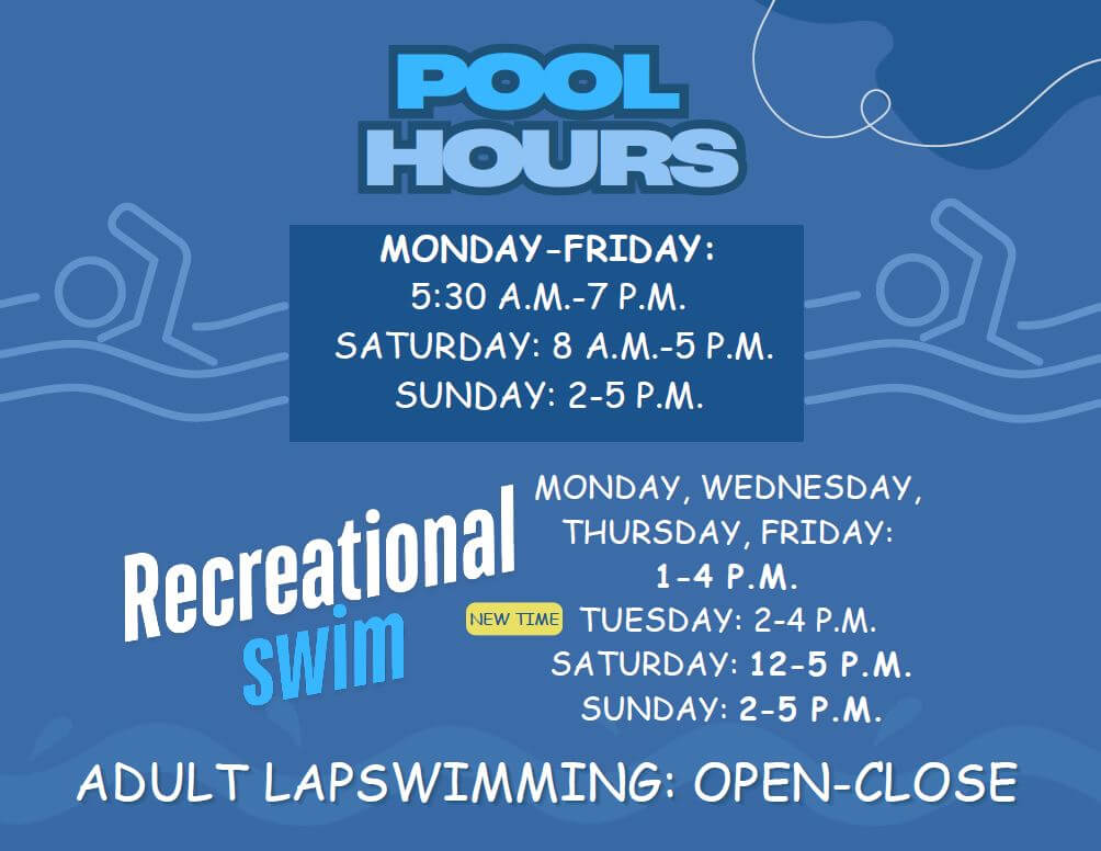 Pool Schedule - Drew Wellness Center
